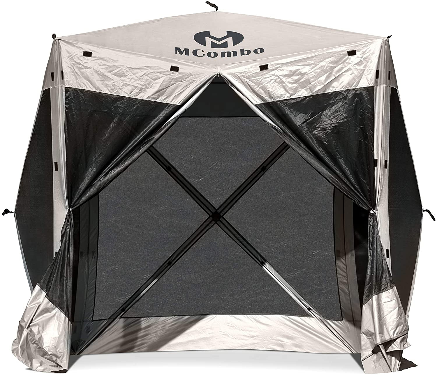 MCombo Easy Pop Up Gazebo Tent, 4-Sided Portable Outdoor Shelter for ...