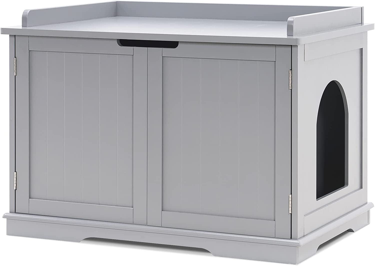 MCombo Cat Litter Box Furniture Hidden, Pet Enclosed Litter Bench, Wood ...