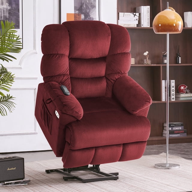 MCombo Dual Motor Power Recliner Lift Chair with Adjustable Headrest ...