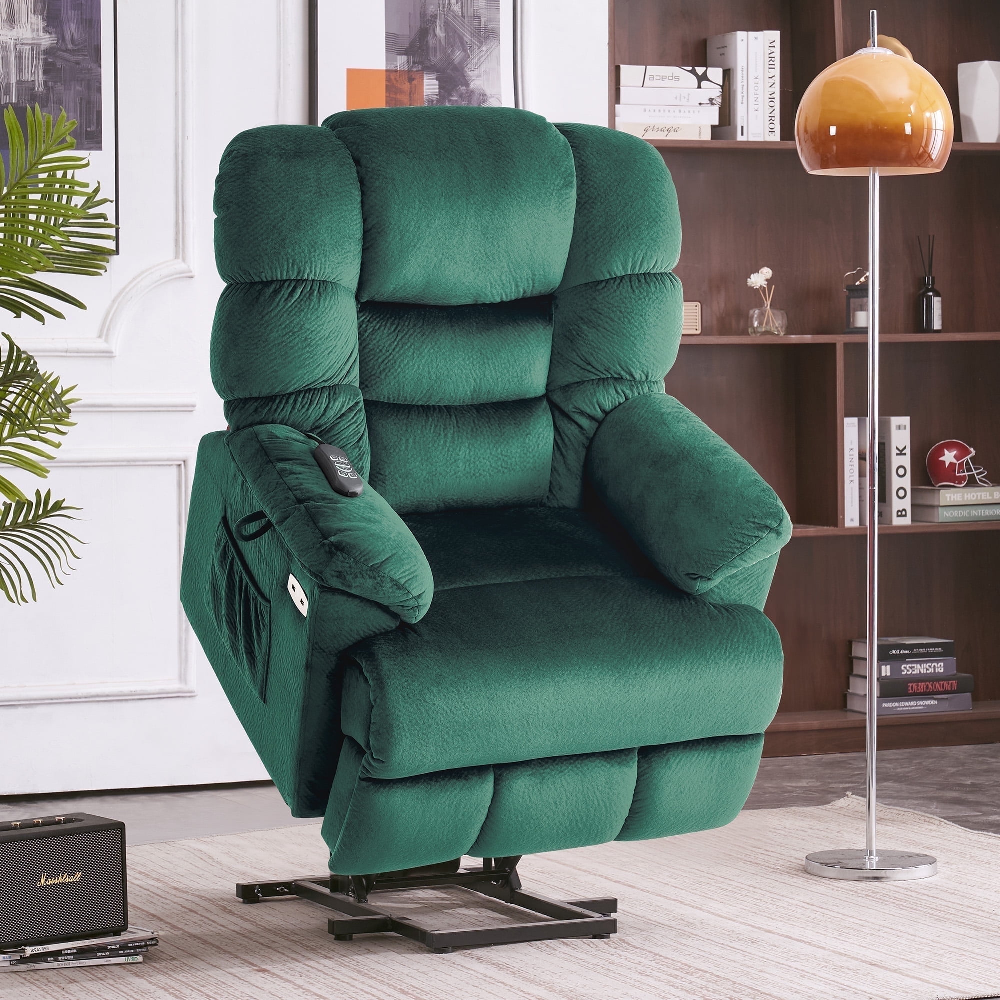 MCombo Dual Motor Power Recliner Lift Chair with Adjustable Headrest ...