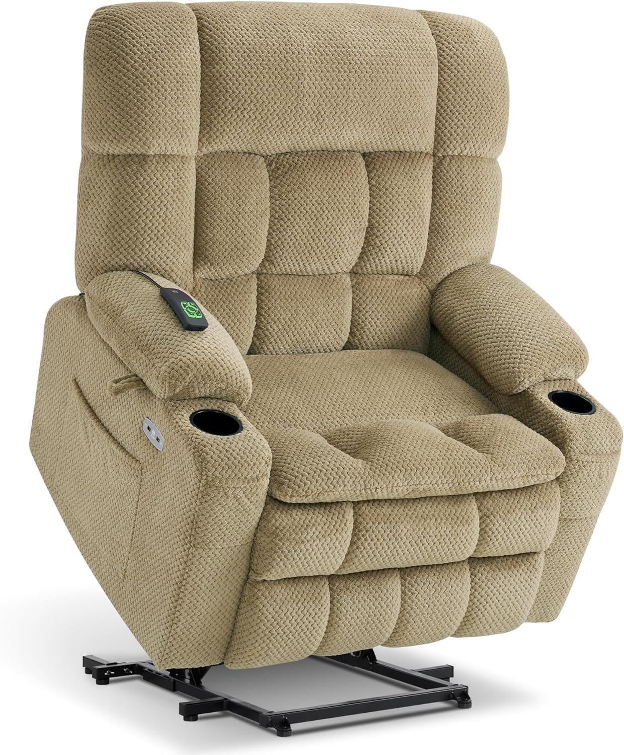 MCombo Large Power Lift Recliner with Massage, Heat, Dual Motor, USB ...