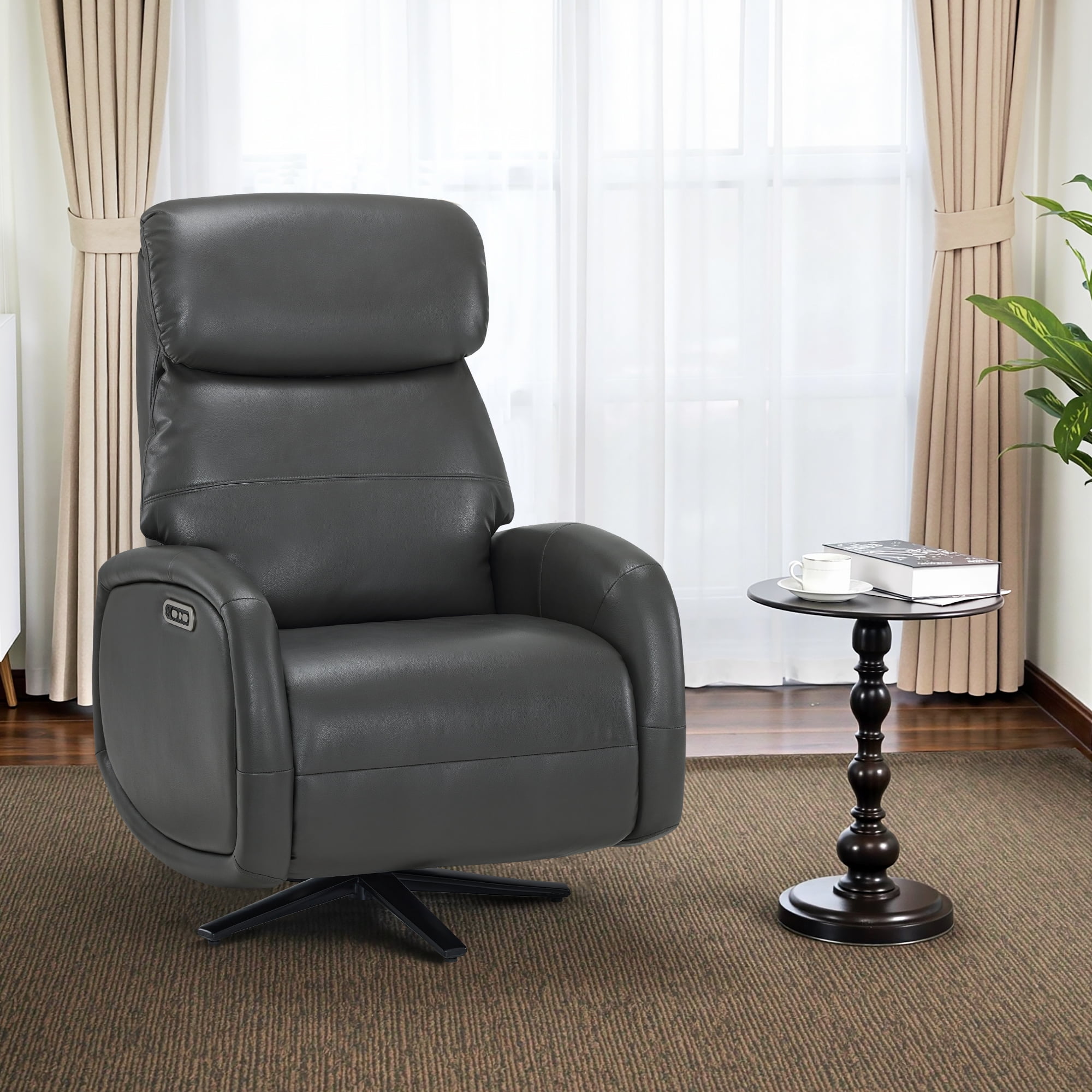 MCombo Dual Motor Power Swivel Recliner Lounge Chair for Living Room ...