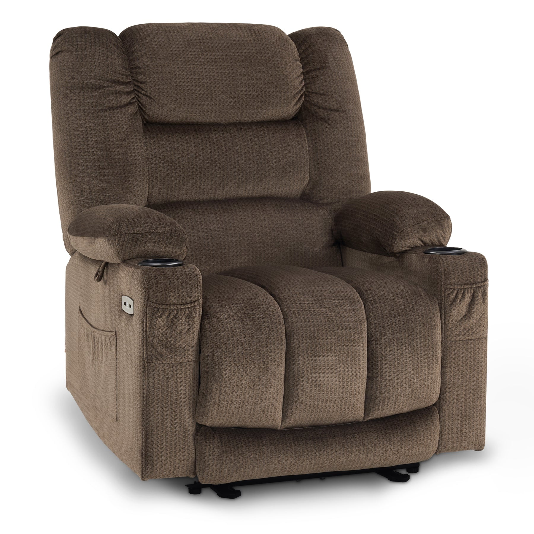 MCombo Electric Power Recliner Chair with Heat and Massage, USB Ports ...