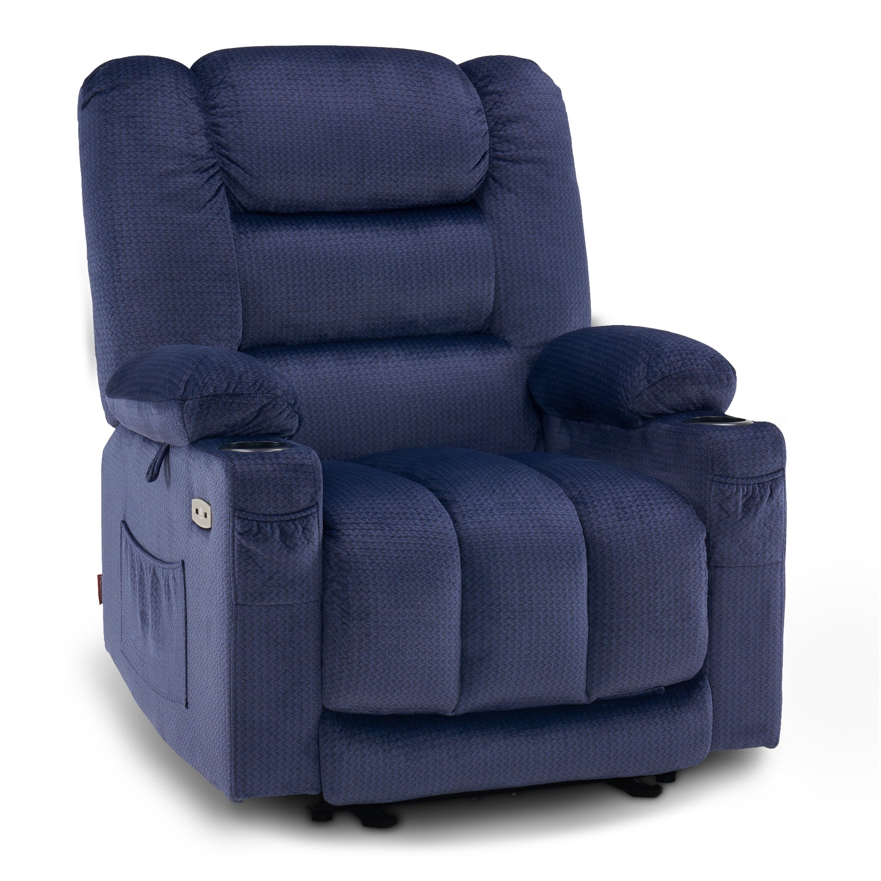 Flash Furniture Hall Massaging Heat Controlled Adjustable Recliner and ...