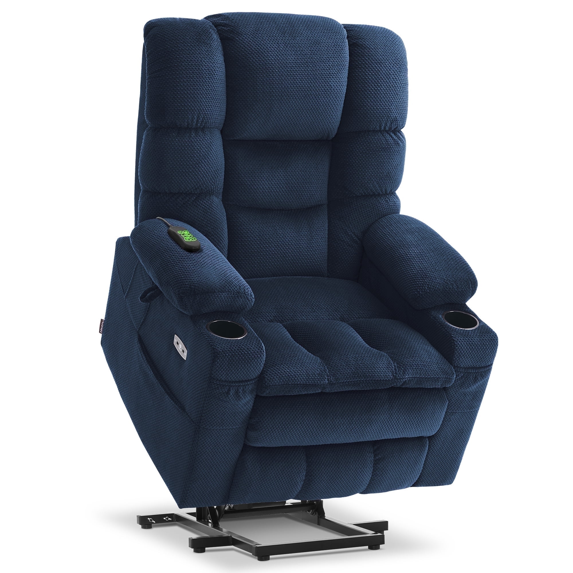 MCombo Large Triple Motor Power Lift Recliner, Navy Blue - Walmart.com