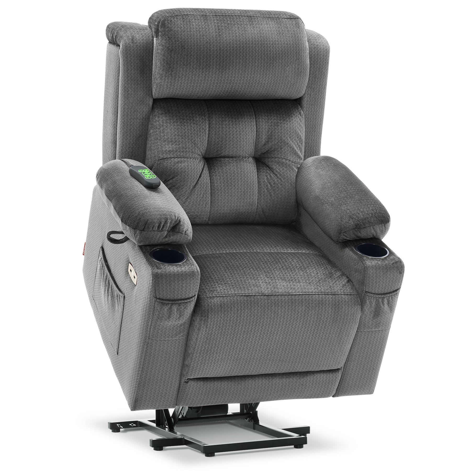 MCombo Large Dual Motor Power Lift Recliner Chair with Massage and Heat ...