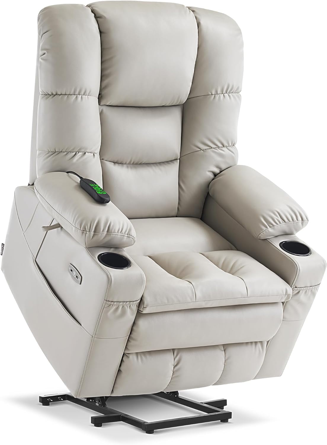 MCombo Dual Motor Power Lift Recliner Chair, Massage & Heat, Adjustable ...