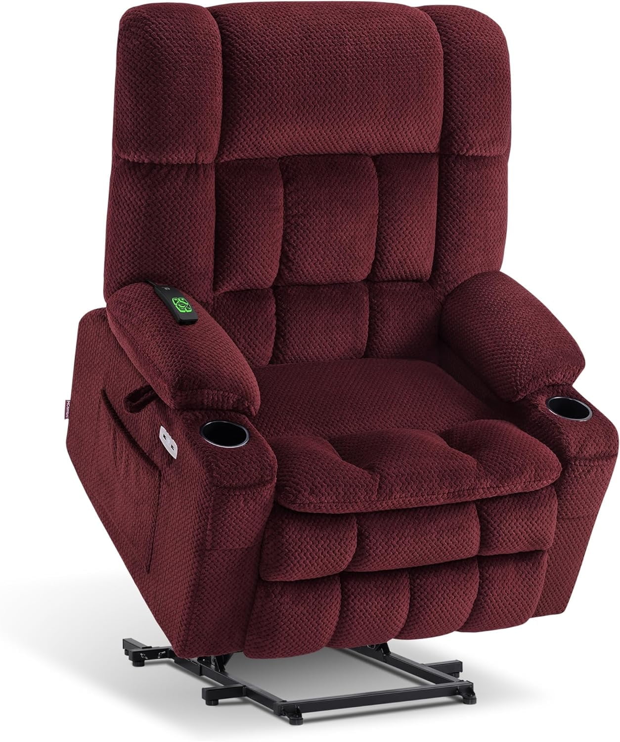 MCombo Large Dual Motor Power Lift Recliner Chair Sofa with Massage and ...