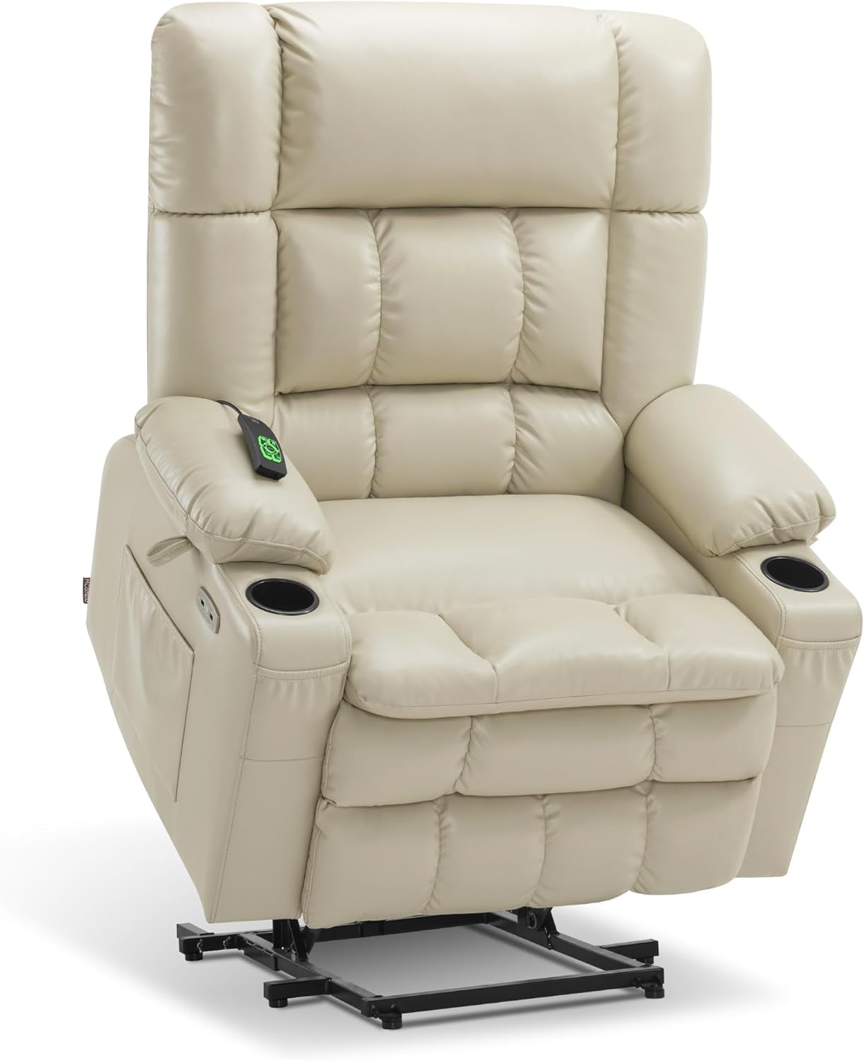 MCombo Oversized 27.2" Seat Width Dual Motor Power Lift Recliner Chair ...