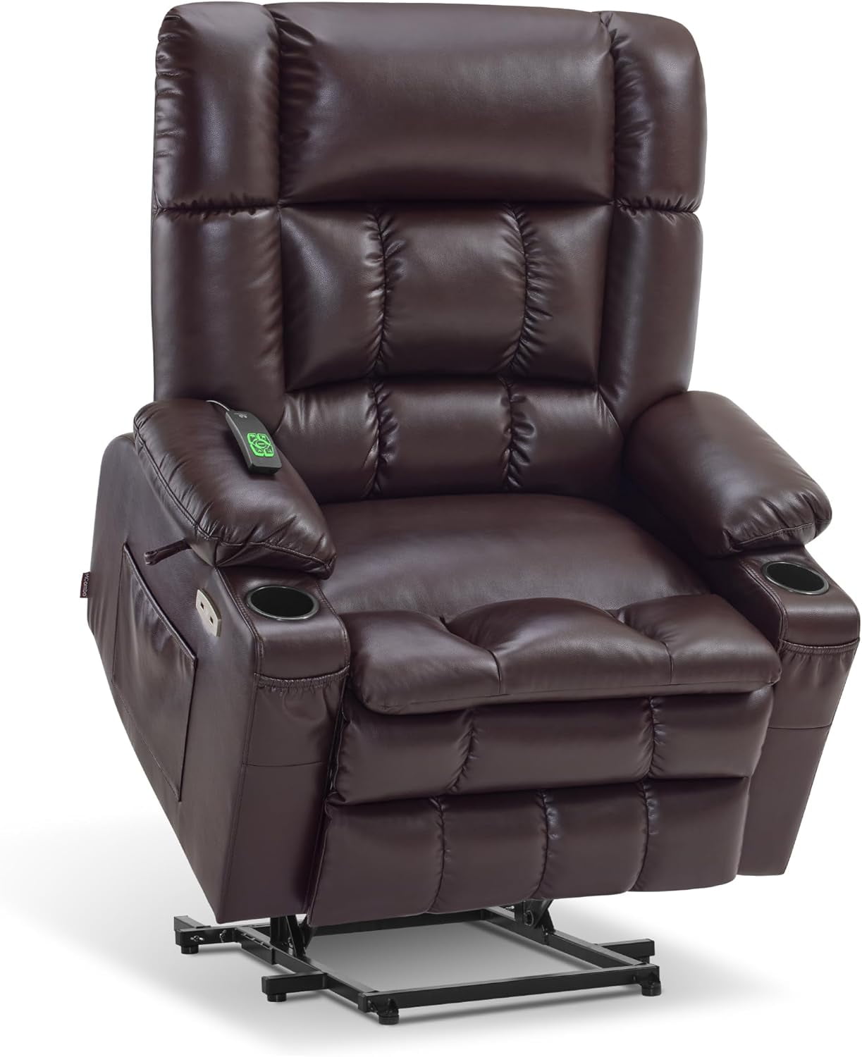 MCombo Large Dual Motor Power Lift Recliner Chair Sofa with Massage and ...