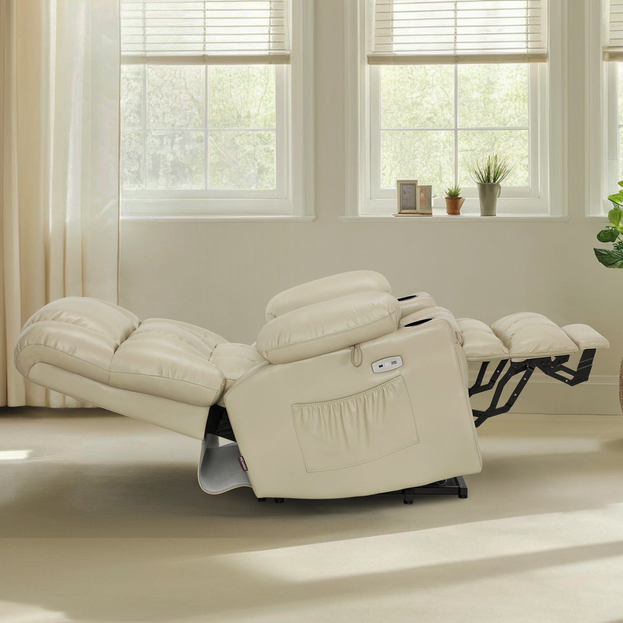 MCombo Large Lay Flat Dual Motor Power Lift Recliner for Big and Tall ...