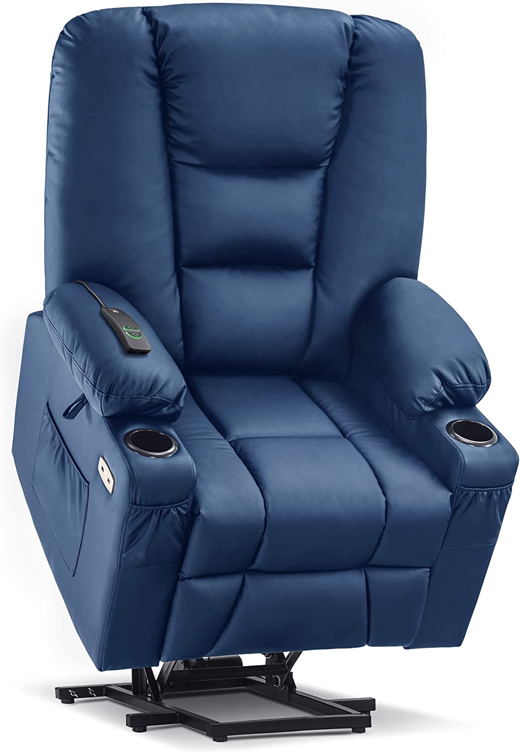 MCombo Large Power Lift Recliner Chair with Massage and Heat,Faux ...