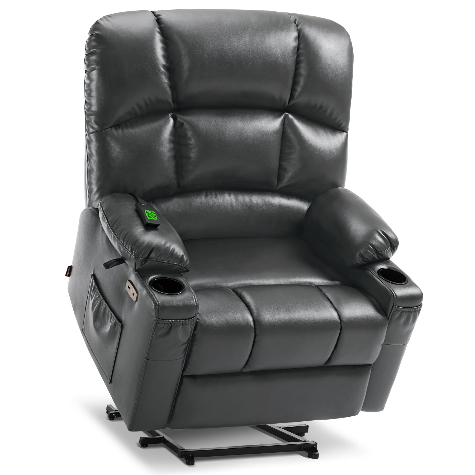 MCombo Large-Wide Lay Flat Dual Motor Power Lift Recliner Chair Sofa ...