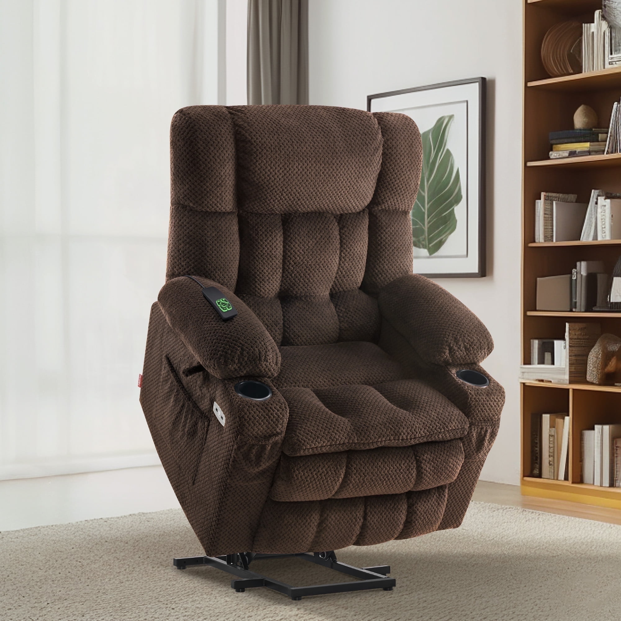 MCombo 22.4" Seat Width Lay Flat Dual Motor Power Recliner Lift Chair ...