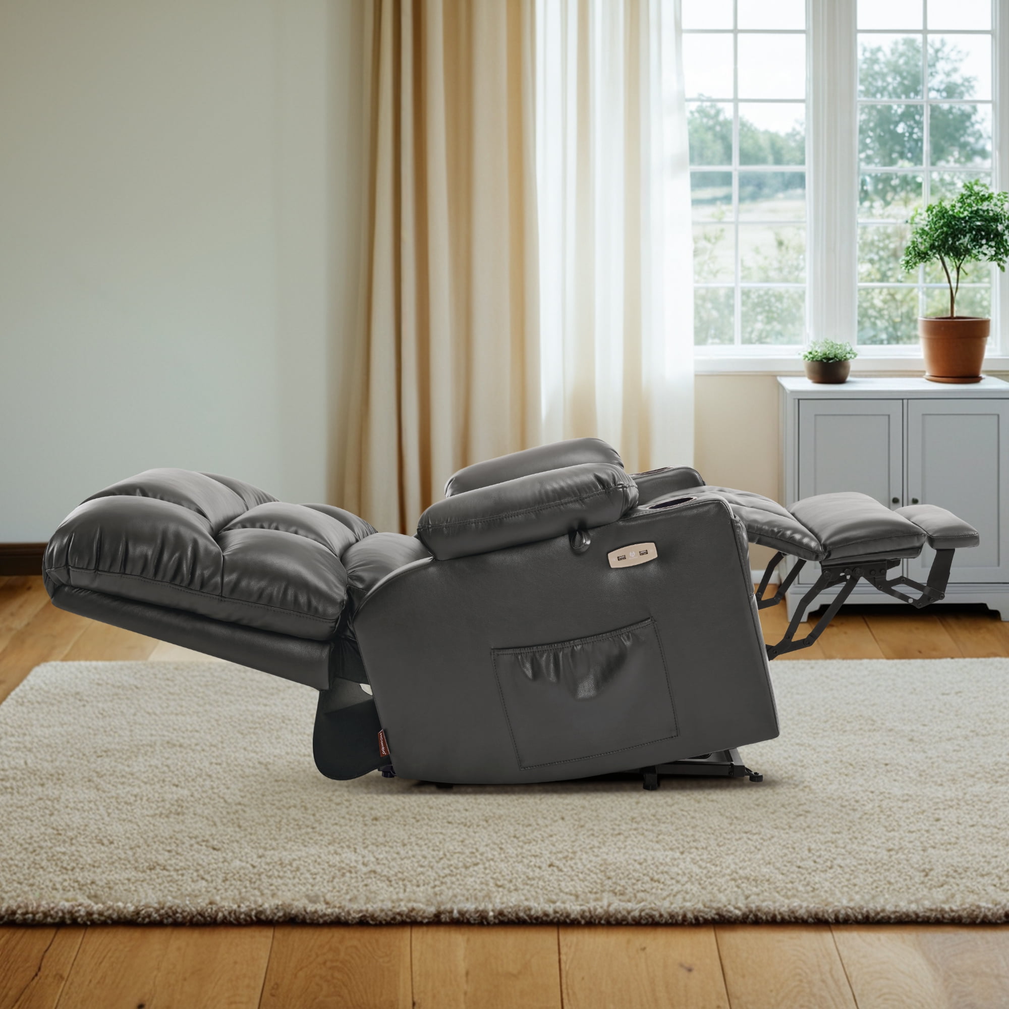 MCombo Lay Flat Power Lift Recliner for Bariatric Elderly, Infinite ...