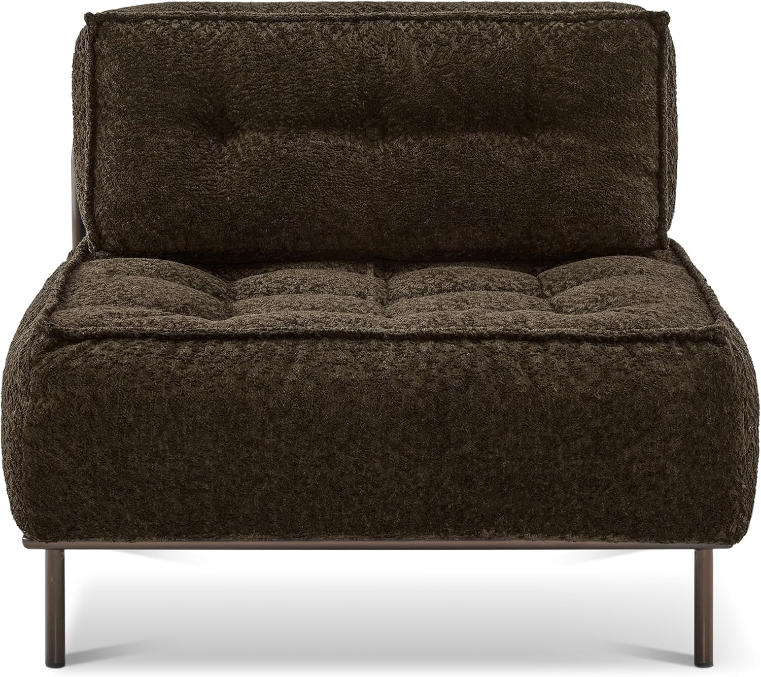 MCombo Modular Sofa Couch with Removable Cushion, 1 Seater Accent ...