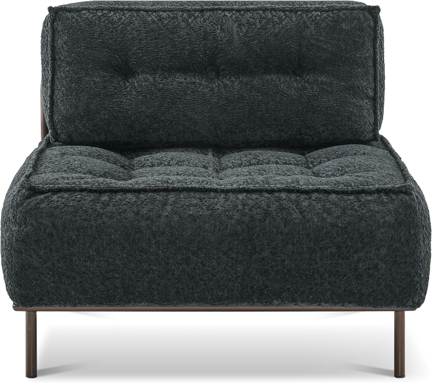 MCombo Modular Sofa Couch with Removable Cushion, 1 Seater Accent ...