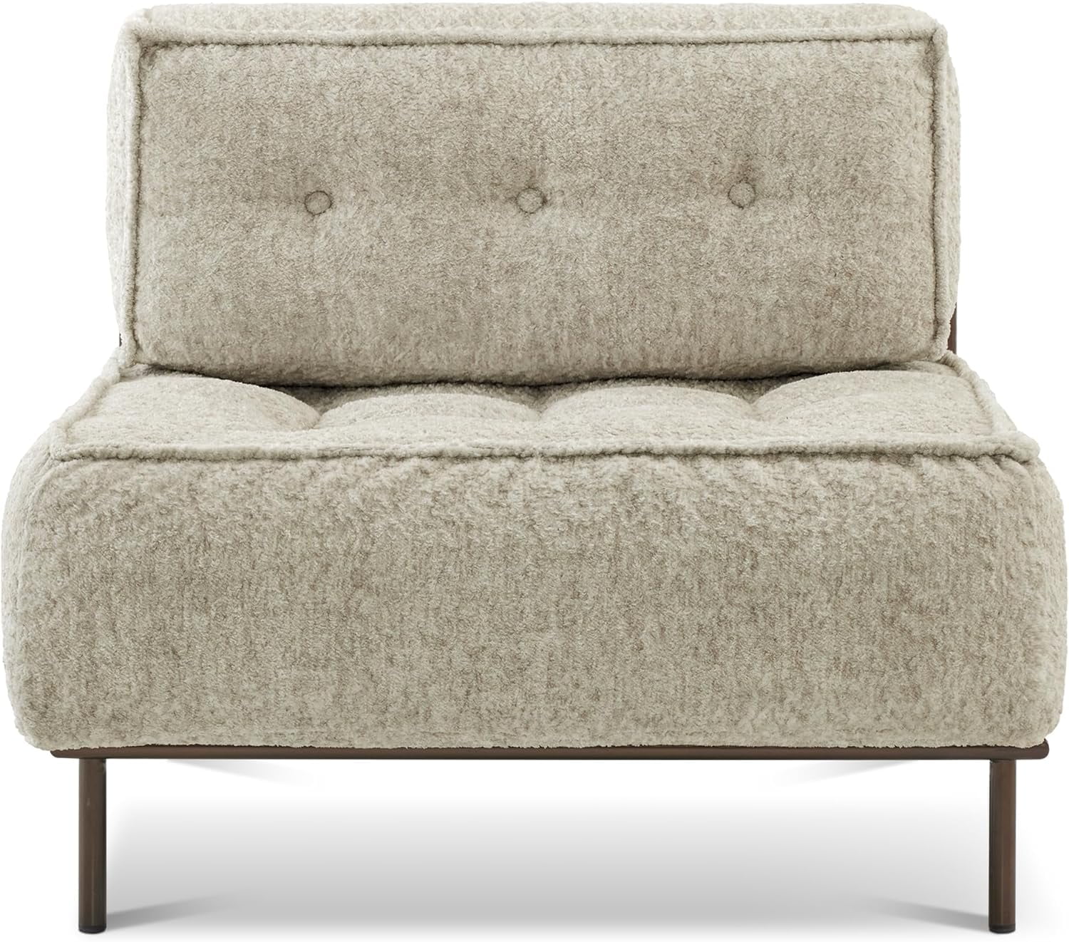 MCombo Modular Sofa Couch with Removable Cushion, 1 Seater Accent ...