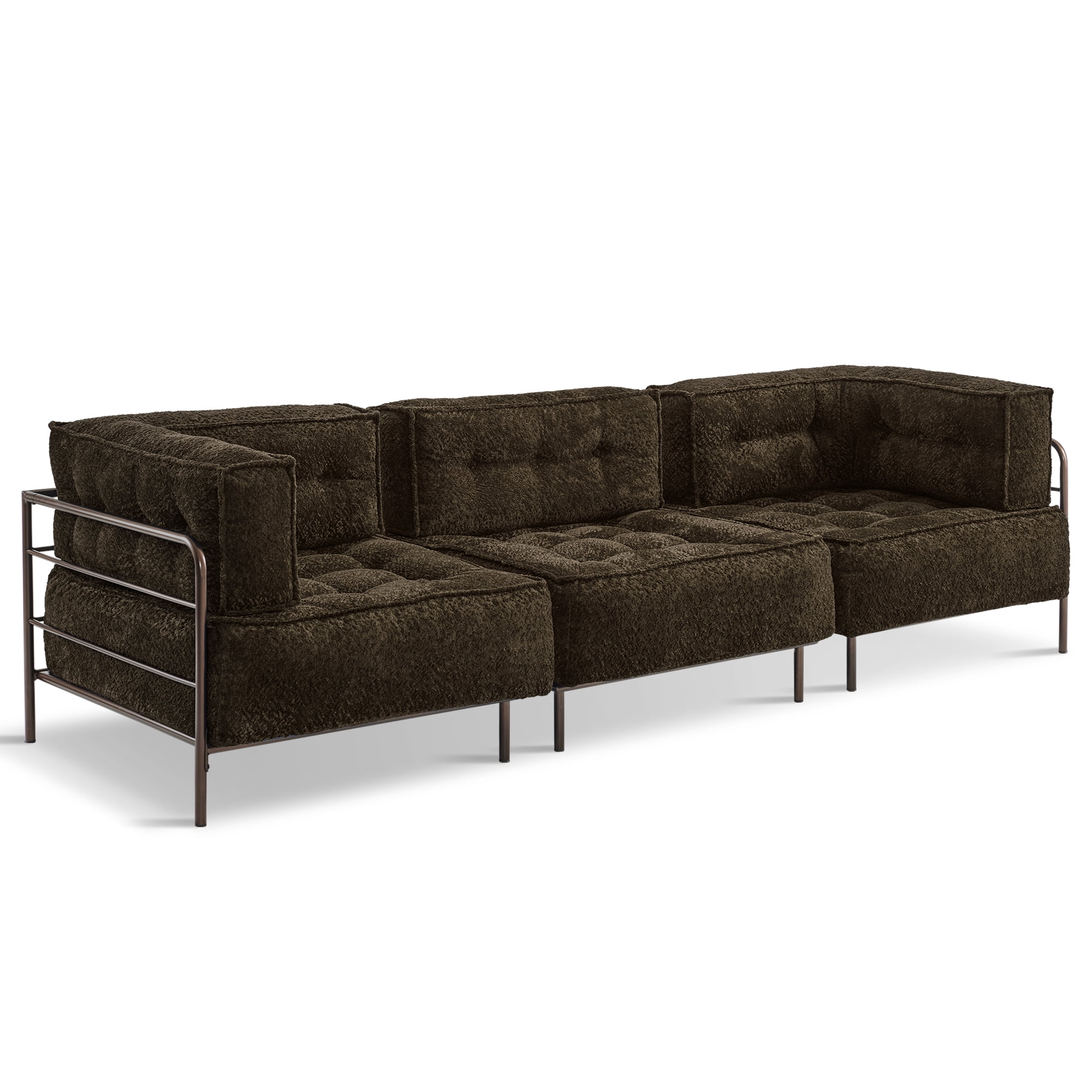 MCombo 3-Seater Modular Sofa with Removable Cushion for Indoor Use 4663 ...