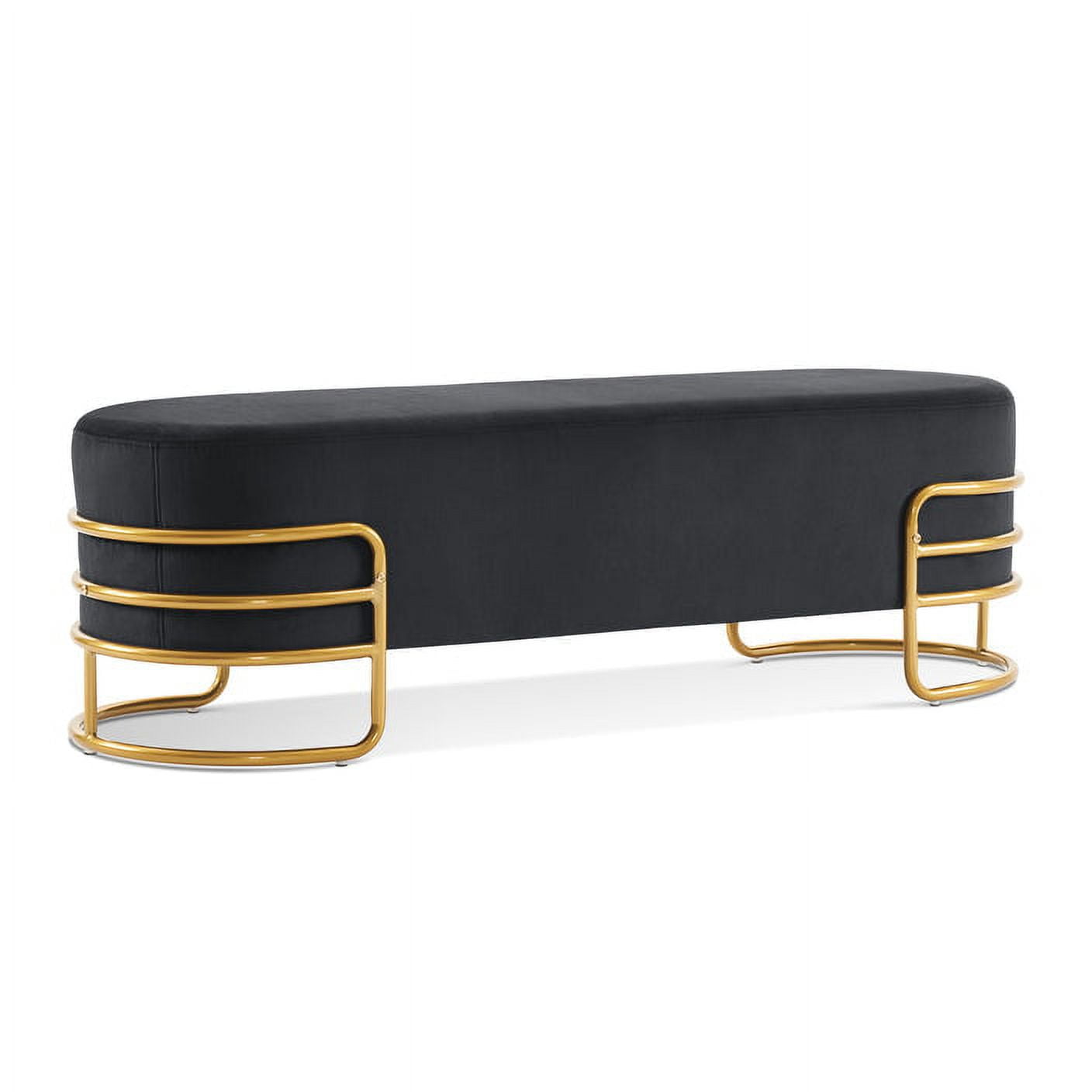 MCombo Ottoman Bench, Velvet Upholstered Footstool, Bed End Benches for ...