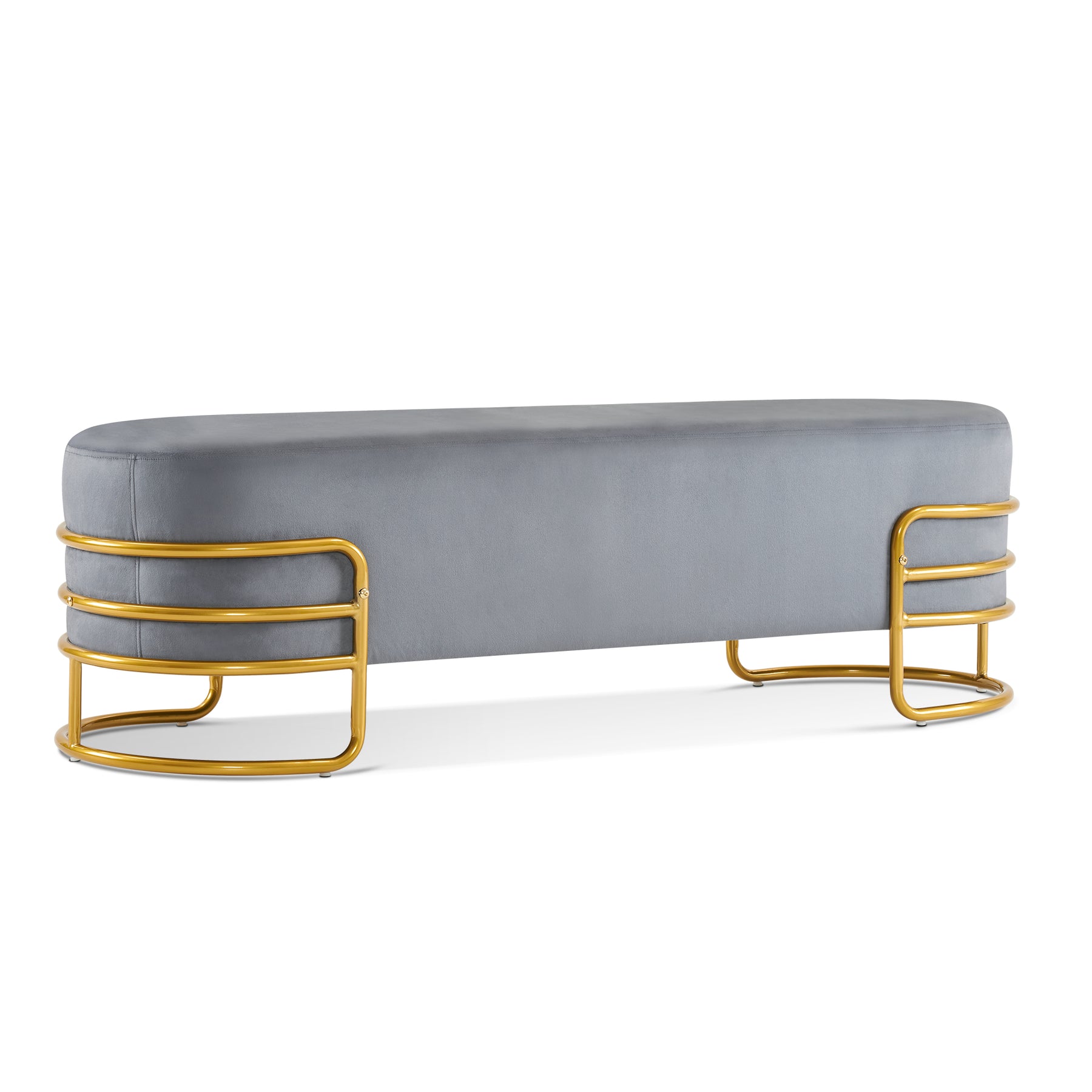 MCombo Ottoman Bench, Velvet Upholstered Footstool, Bed End Benches for ...