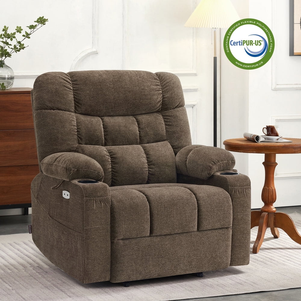mcombo Oversized 27.2'' Seat Width Dual Motor Power Recliner Lift Chair ...