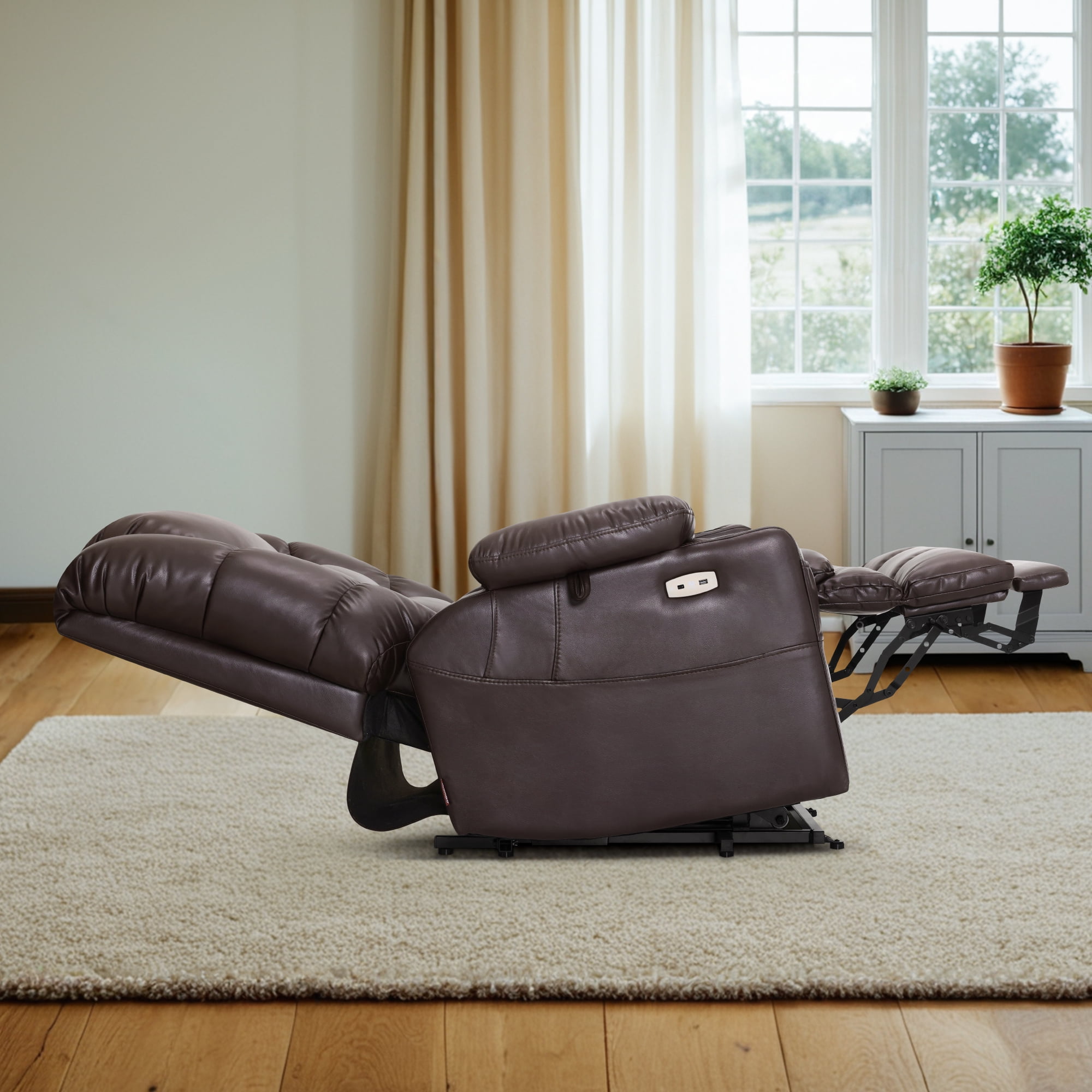 MCombo Oversized Dual Motor Power Lift Recliner with Adjustable ...