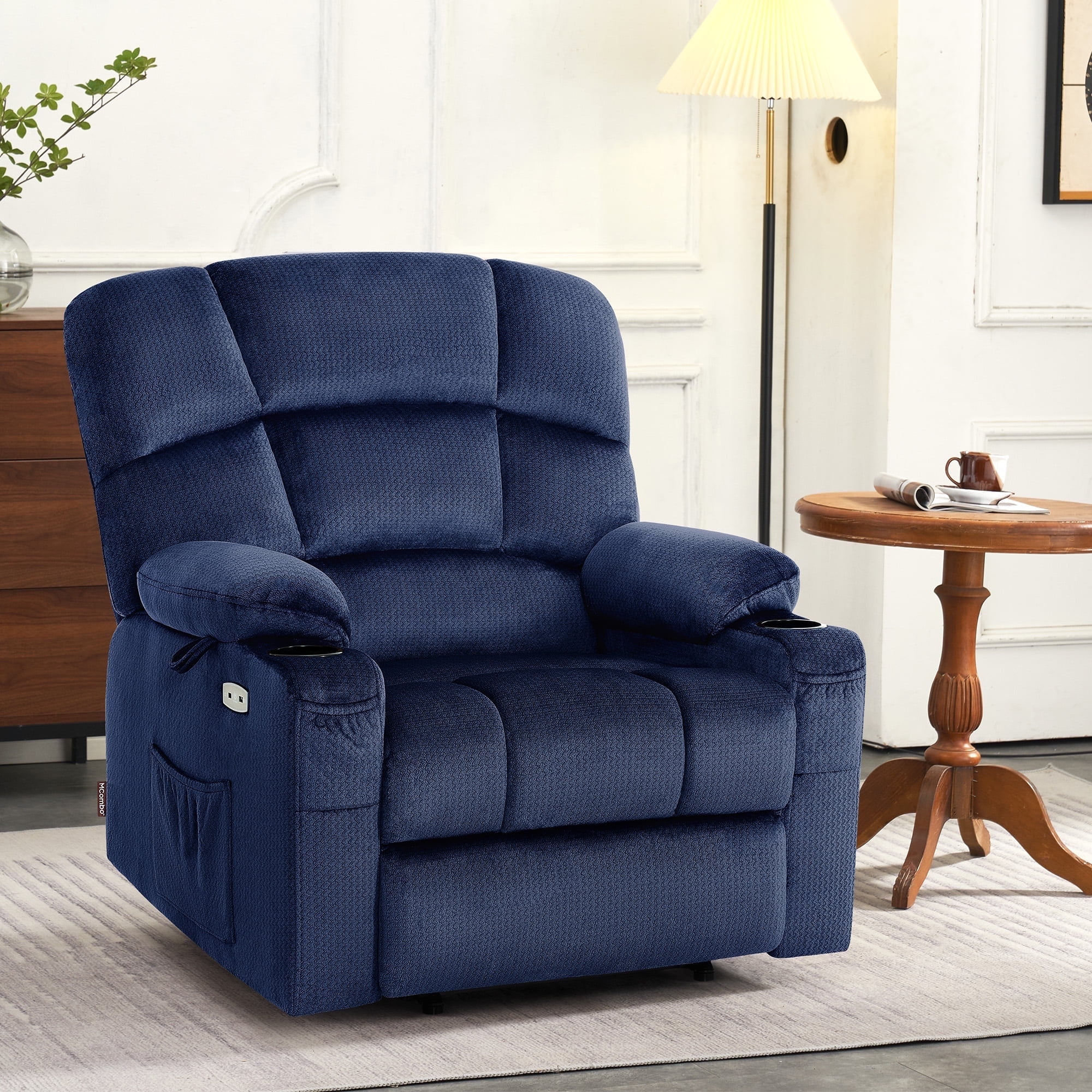 MCombo Oversized Lay Flat Power Lift Recliner with 27.2'' Wide Seat for ...