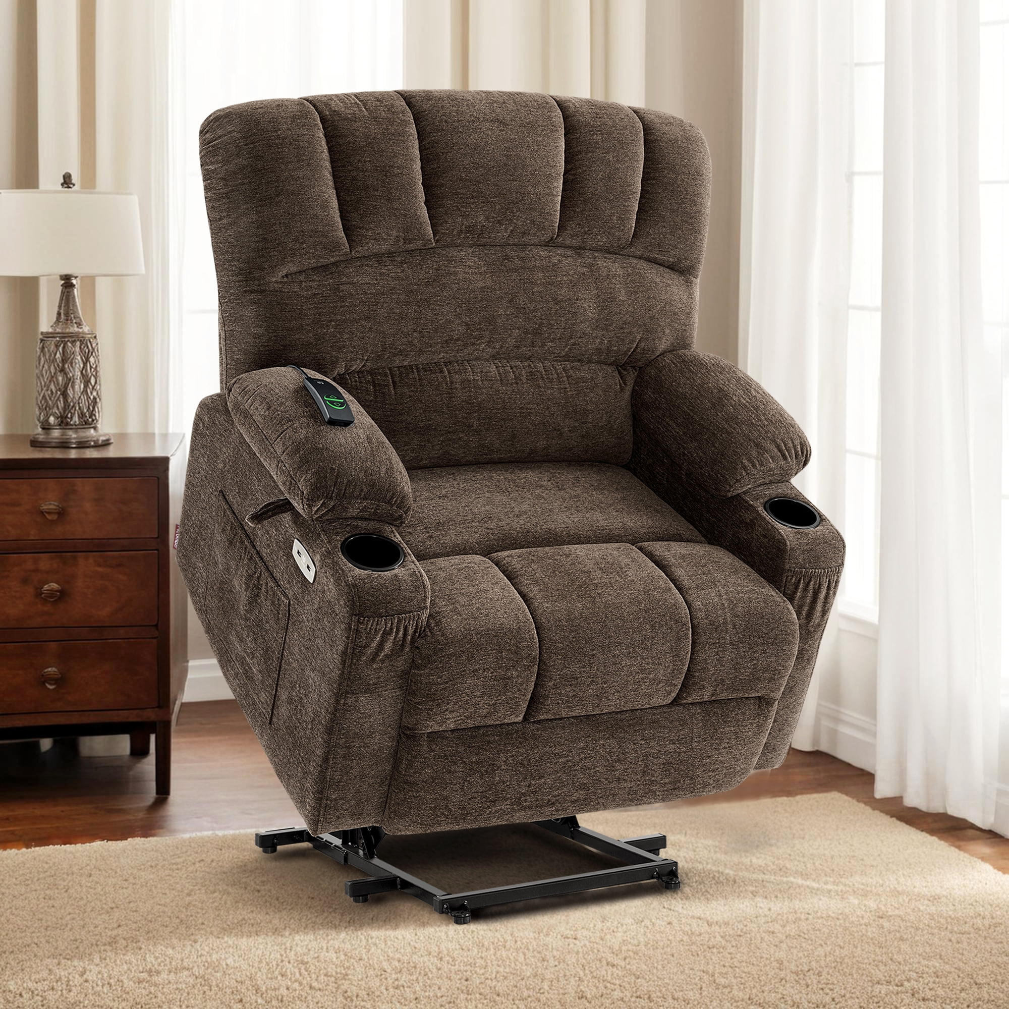 MCombo Oversized Power Lift Recliner Chair, 27.2'' Extra-Wide Seat ...