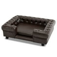 MCombo Pet Sofa Bed Dog Couch for Small Dogs, Faux Leather Dog Sofa ...