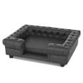 MCombo Pet Sofa Bed Dog Couch for Small Dogs, Faux Leather Dog Sofa ...