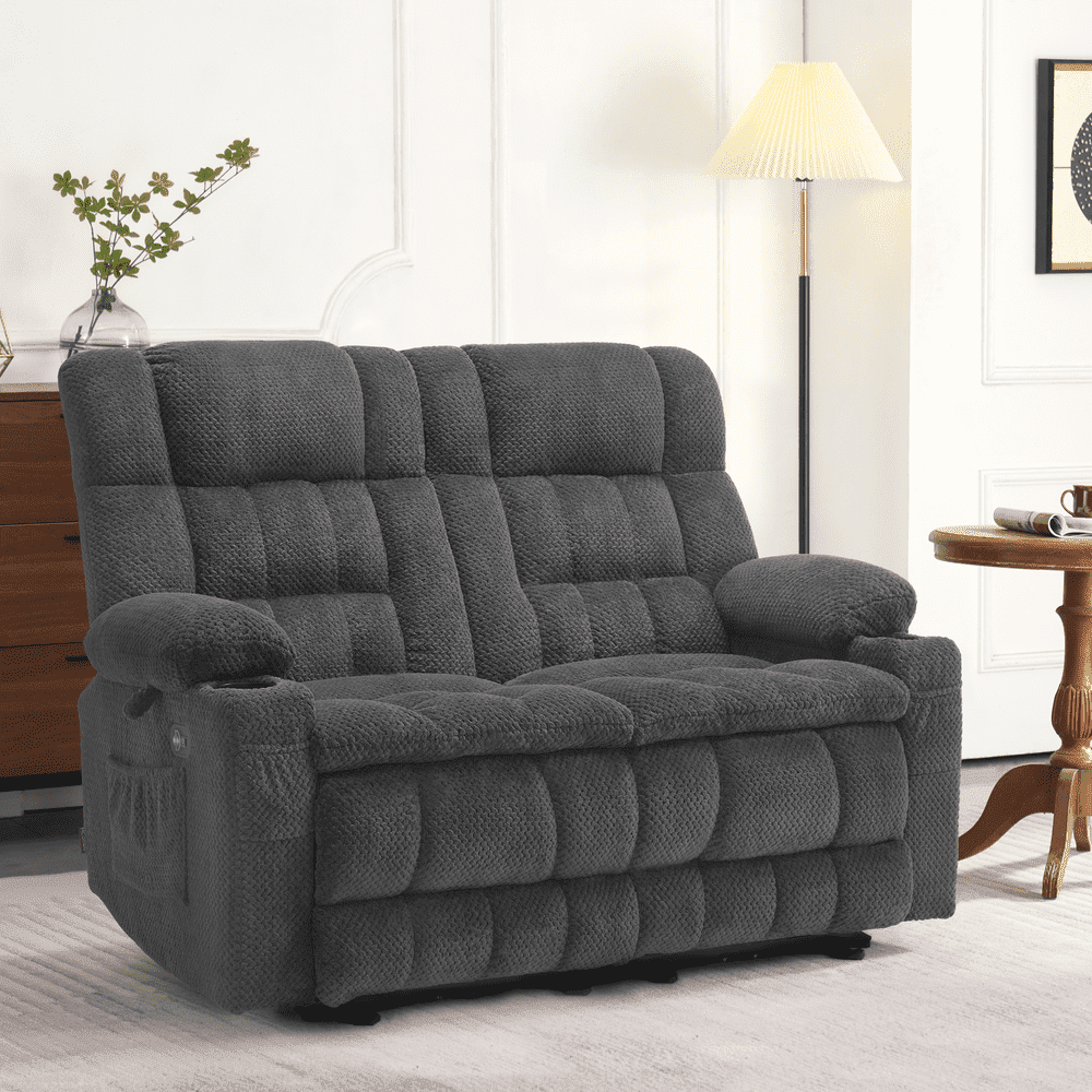 MCombo Power Loveseat Recliner Sofa, Reclining Seating with Heat ...