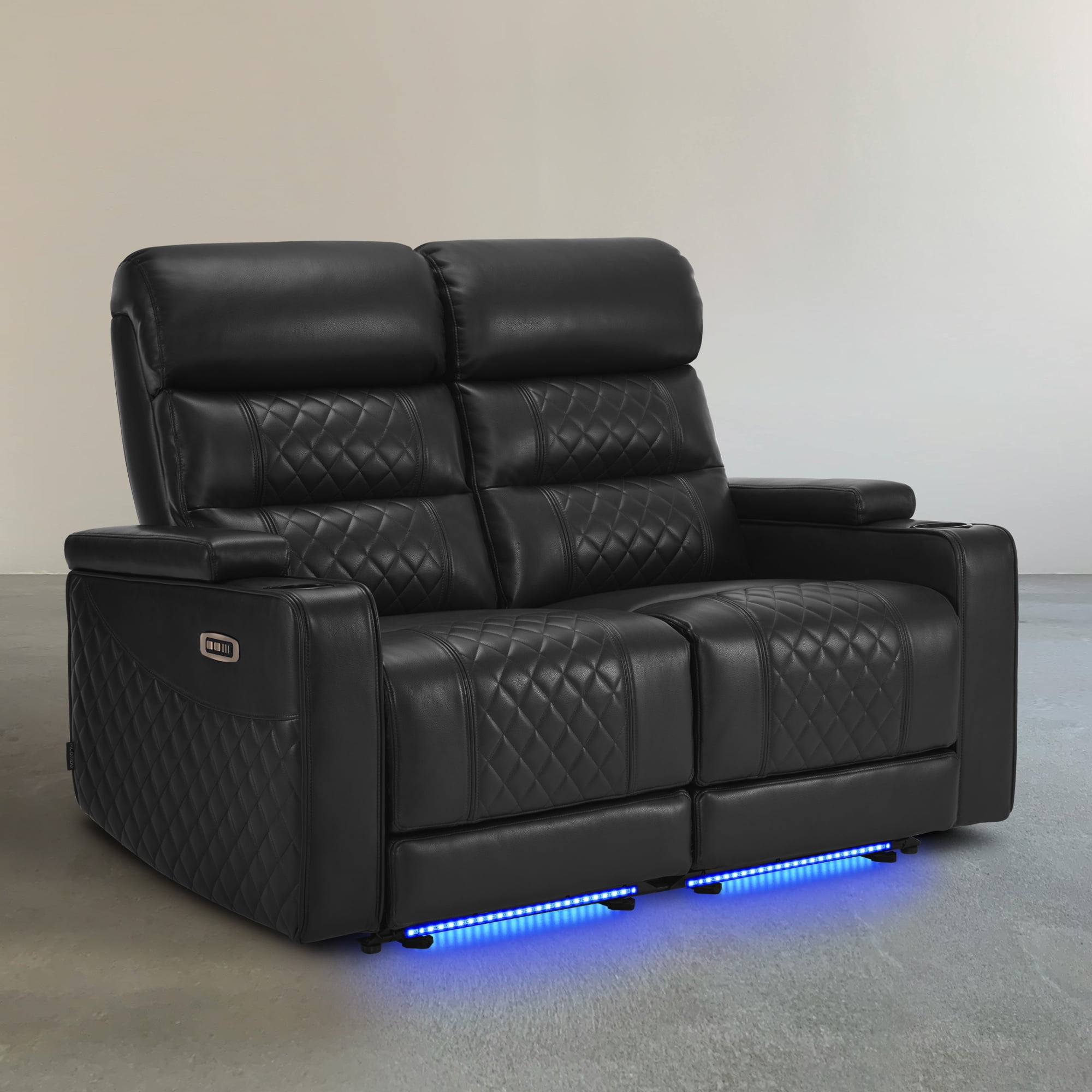 MCombo Power Loveseat Recliner Sofa with Adjustable Headrest, Electric ...