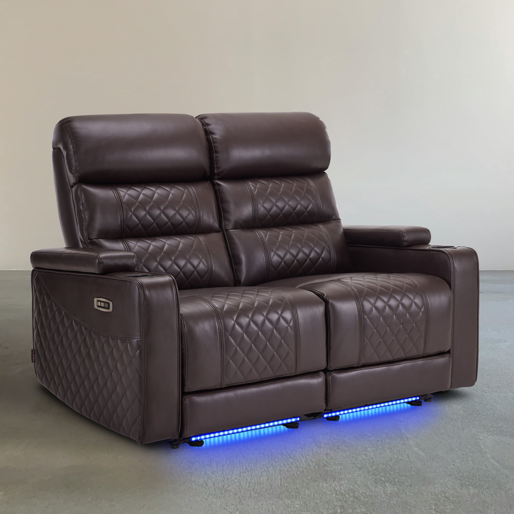 MCombo Power Loveseat Recliner Sofa with Adjustable Headrest, Electric ...