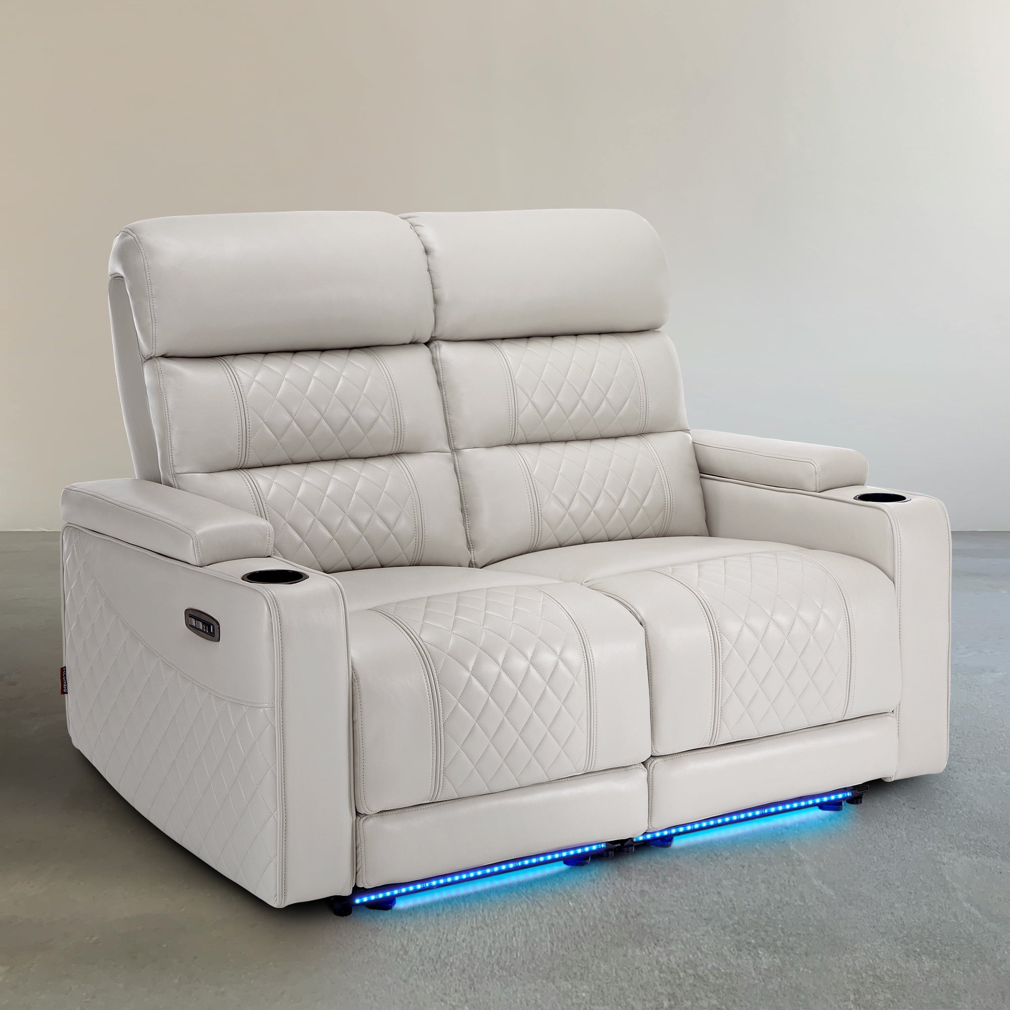 MCombo Power Loveseat Recliner Sofa with Adjustable Headrest, Electric ...