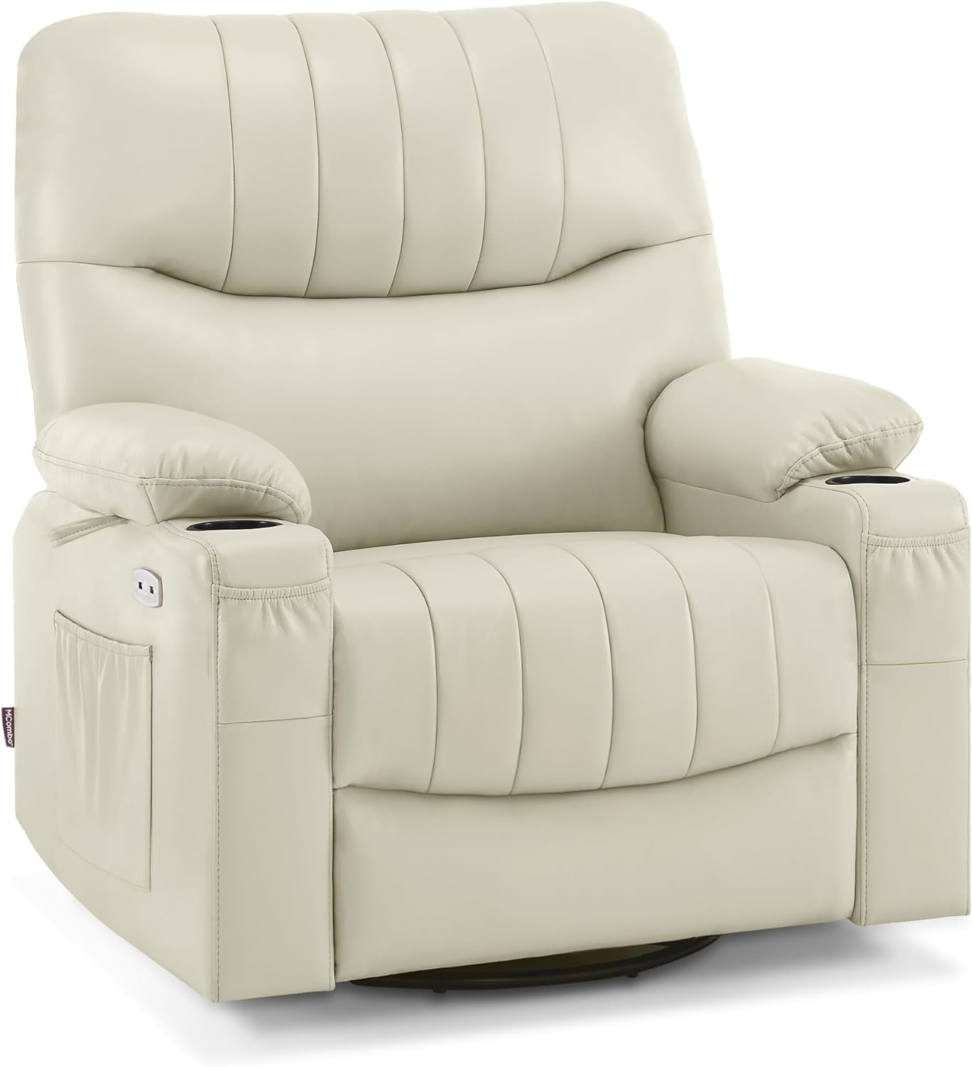 MCombo Power Recliner, Electric Swivel Glider Rocker Recliner Chair for ...