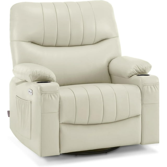 MCombo Power Recliner, Electric Swivel Glider Rocker Recliner Chair for ...