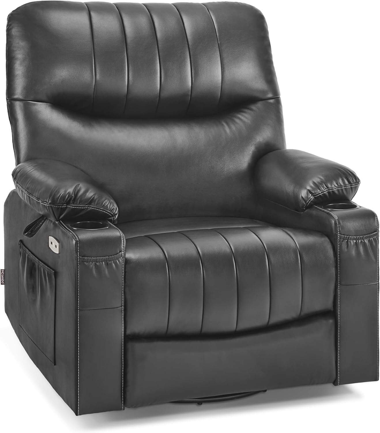 MCombo Power Recliner, Electric Swivel Glider Rocker Recliner Chair for ...