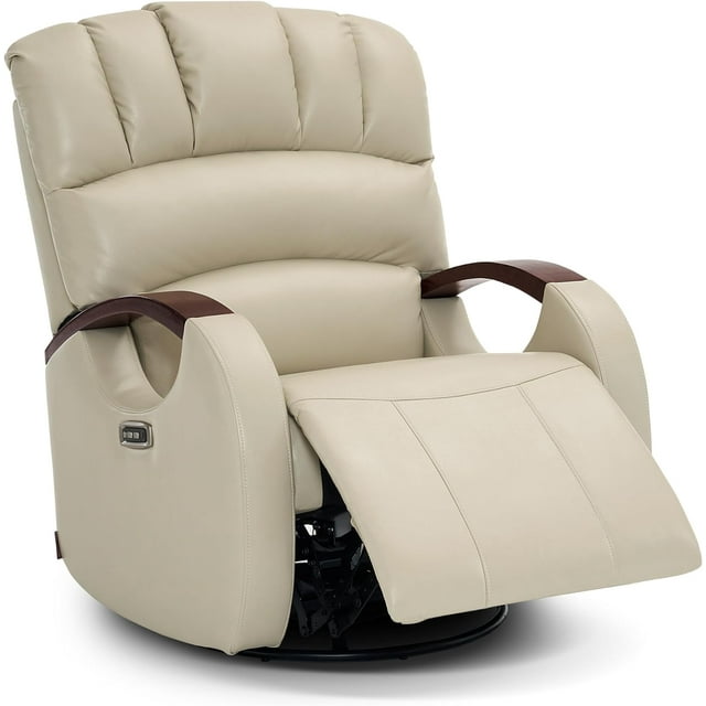 MCombo Power Swivel Glider Rocking Recliner with Adjustable Headrest ...
