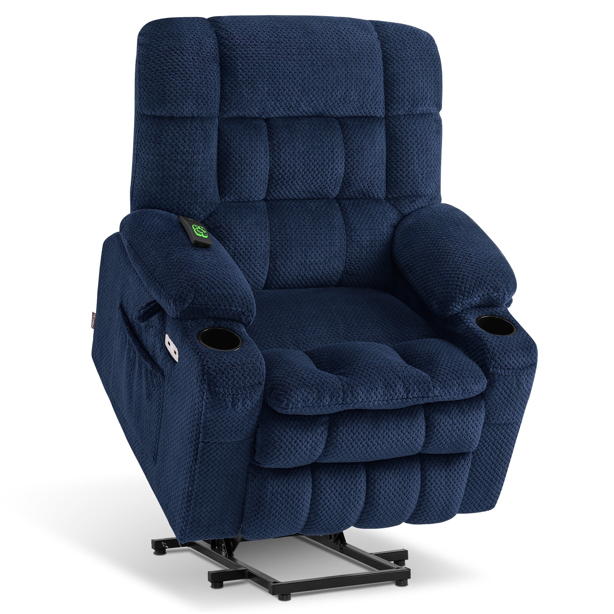MCombo Small Power Lift Recliner Chair, Dual Motor, Massage, Heat, USB ...