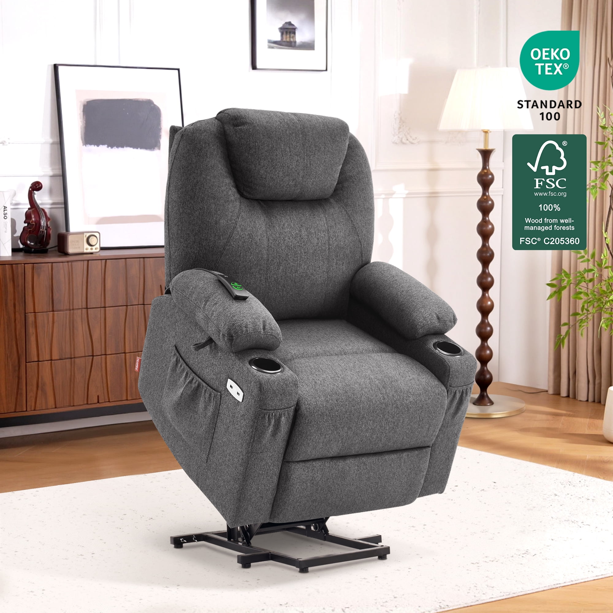 Free Shipping! Motorized MCombo Petite Power Lift Chair with Heat ...