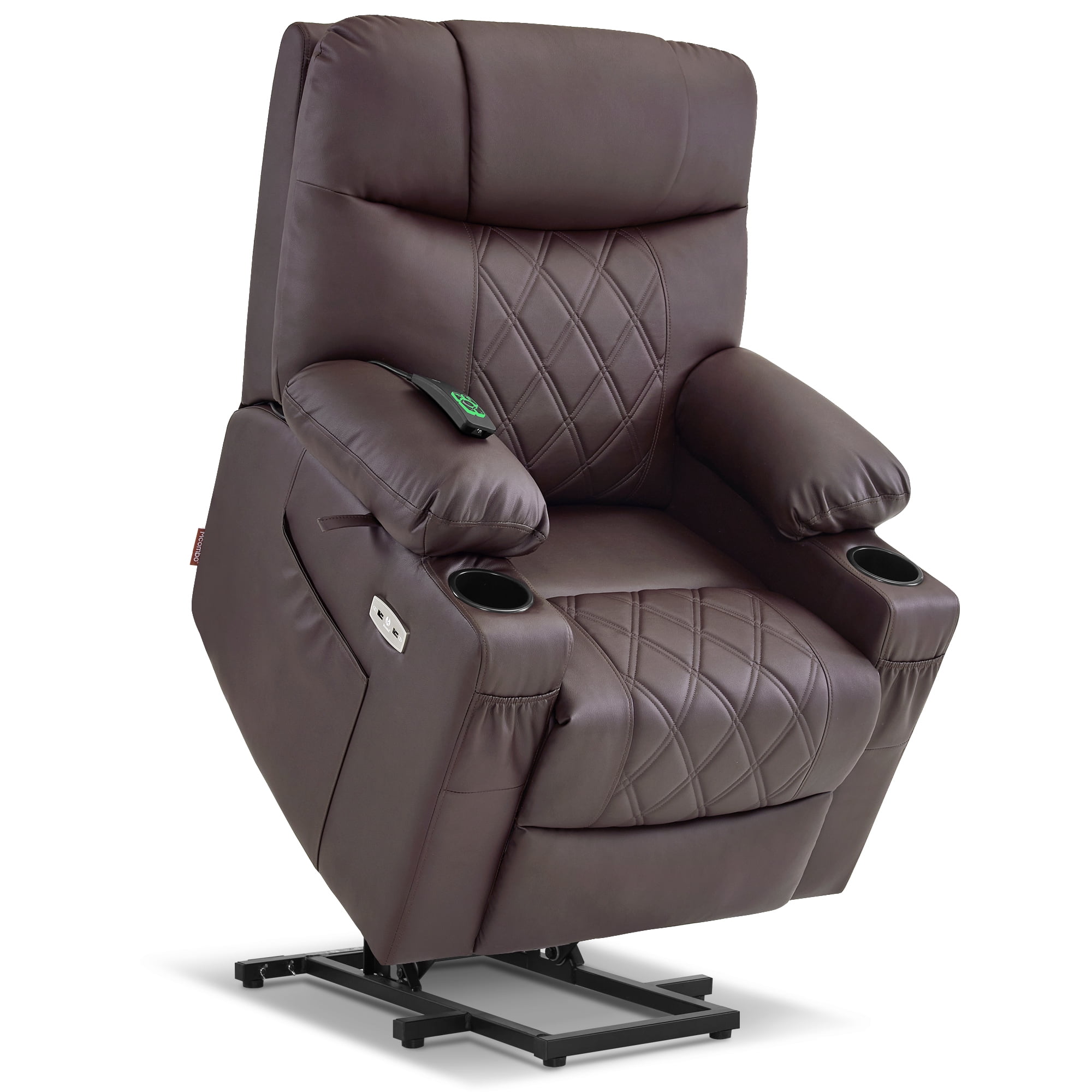 MCombo Motorized Lift Recliner with Massage, Heating, USB, Extended ...