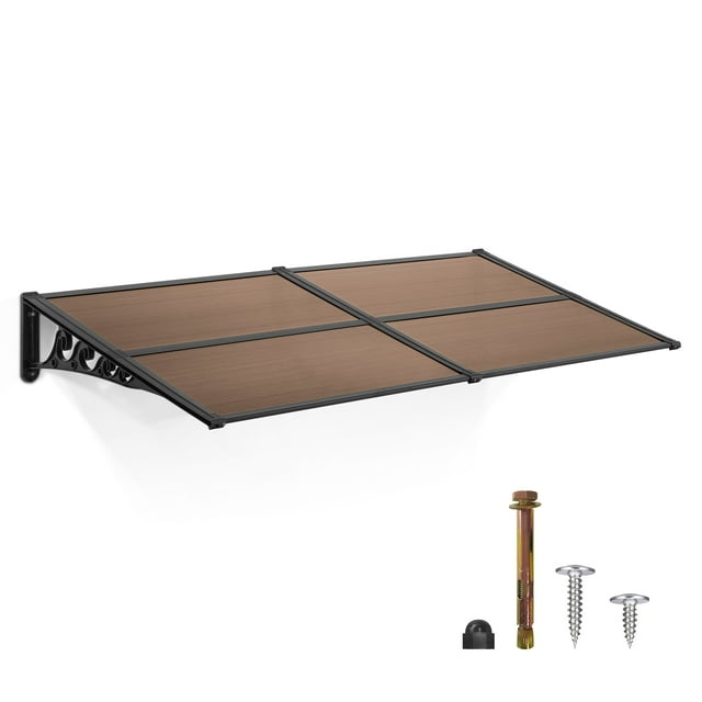 MCombo AW408 80’ x 40’ Modern Solid Fixed Window Awning - Walmart.com