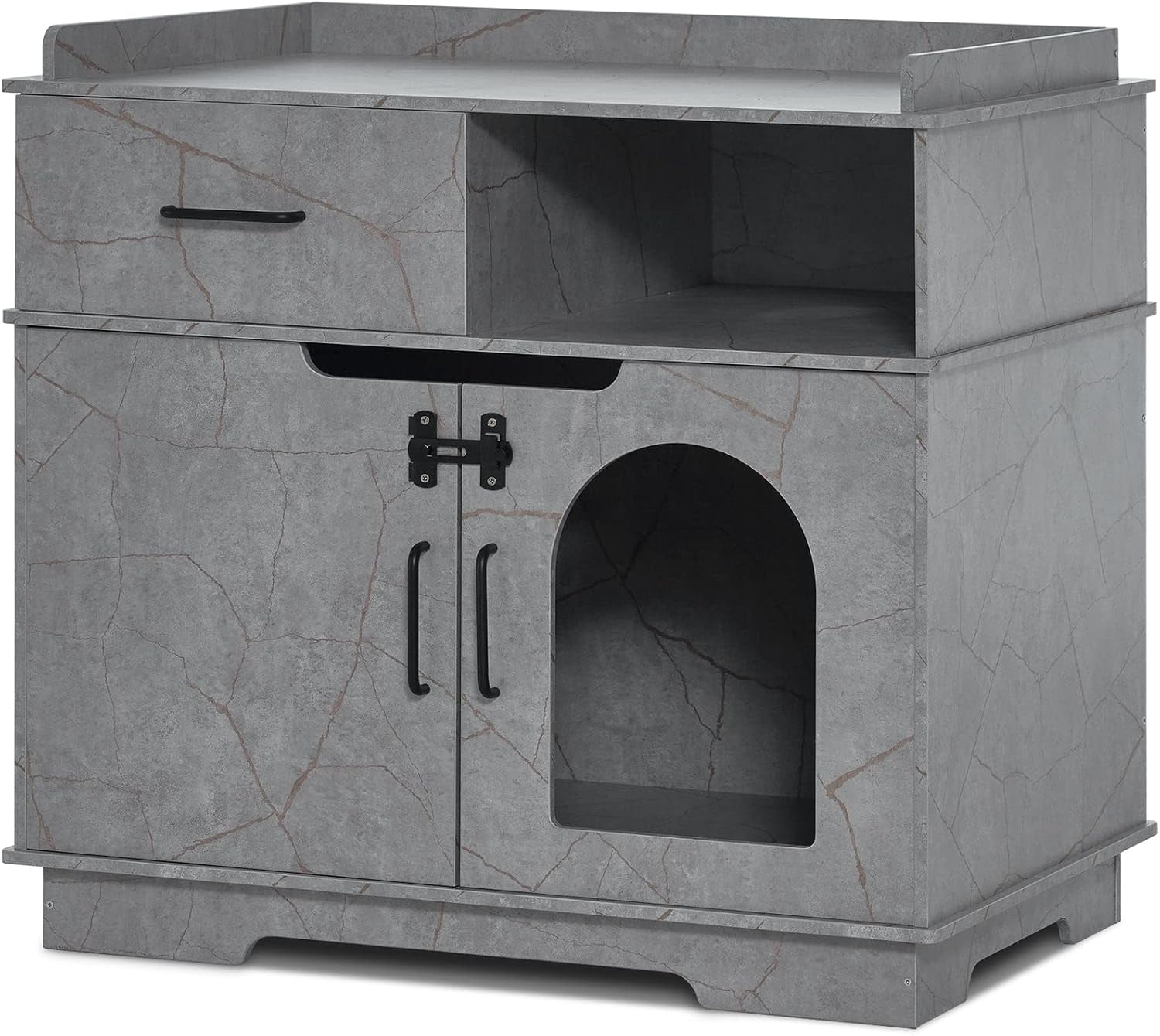 MCombo X-Large Cat Litter Box Furniture Hidden with Drawer, Pet ...