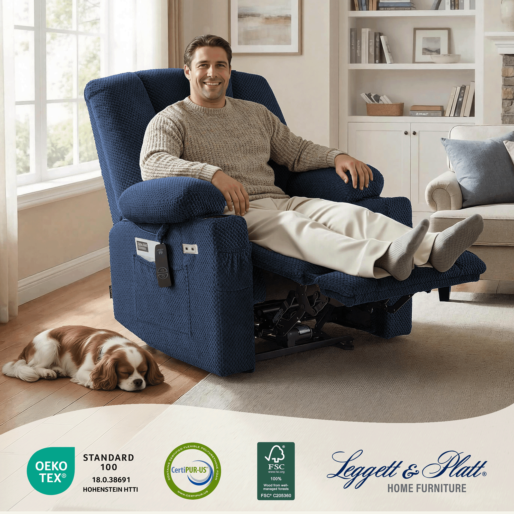 MCombo Zero Gravity Power Recliner Chair with Heating and Vibration ...