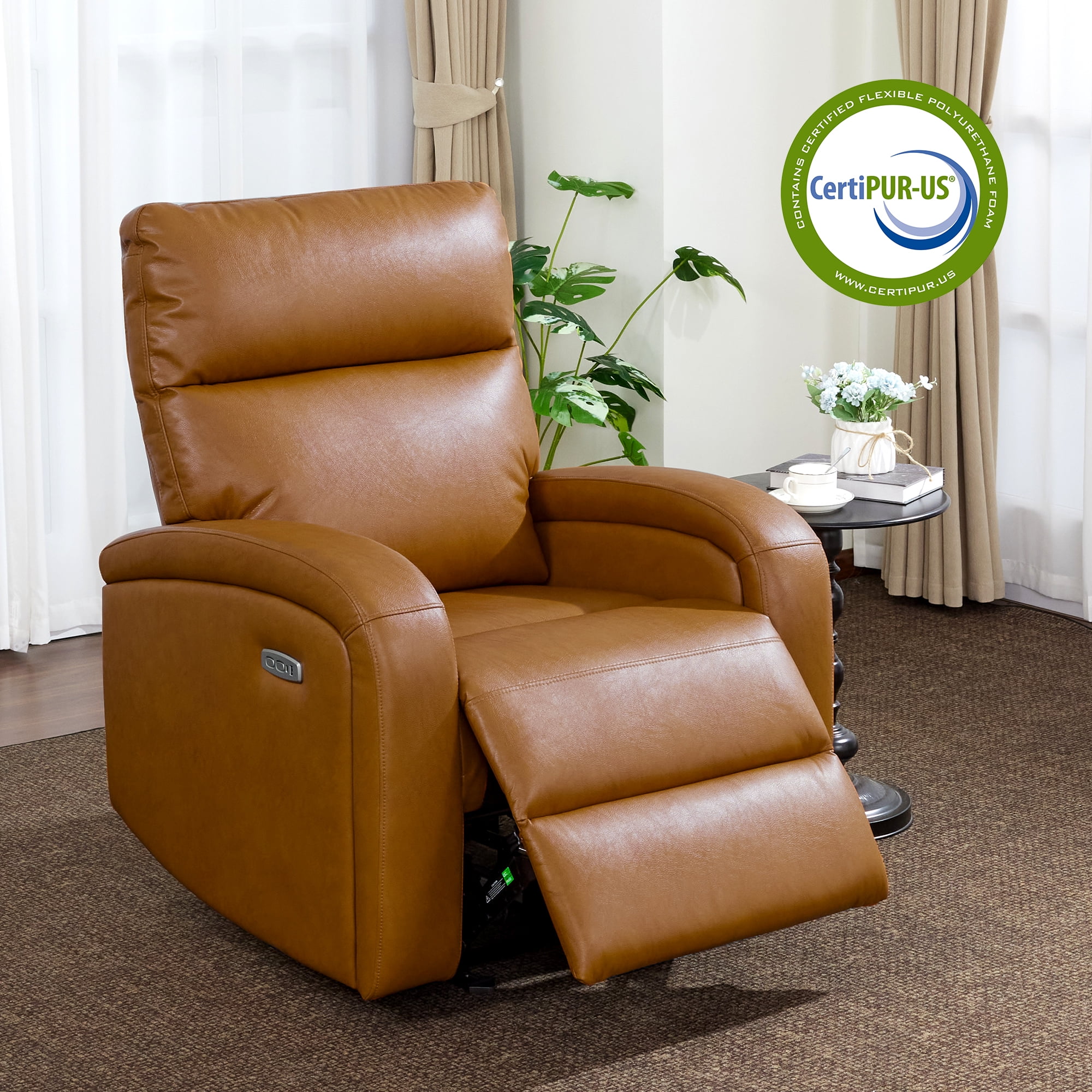 MCombo Zero Wall Hugger Power Recliner Chair for Small Space, Living ...