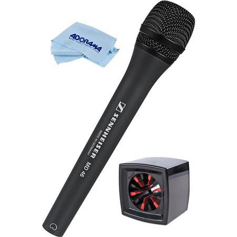 MD 46 Cardioid Handheld Dynamic ENG Microphone - With Rycote Square Mic ...