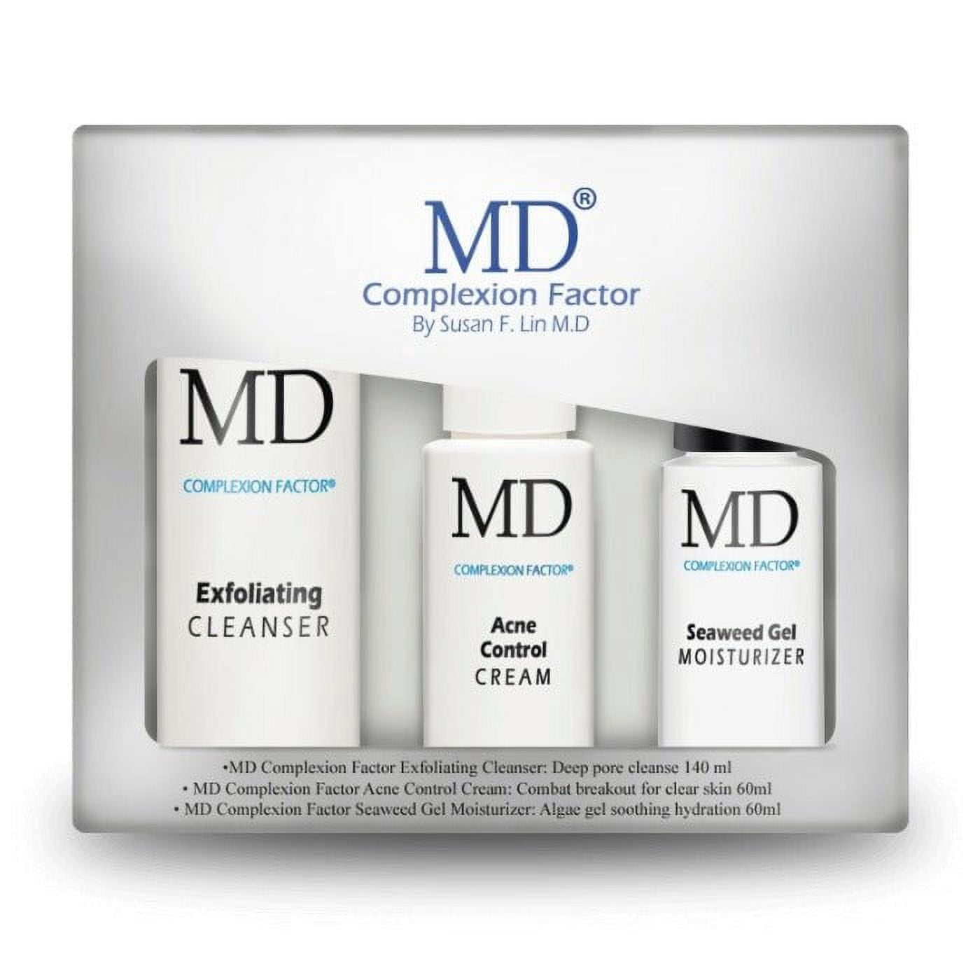 MD® Acne Complexion Factors Starter Kit - Acne Exfoliating Cleanser ...