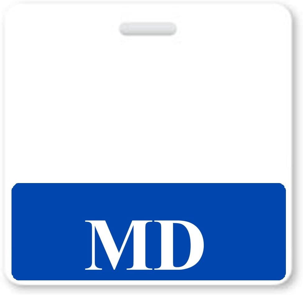 MD Badge Buddy - Heavy Duty Horizontal Badge Buddies for Doctors of ...