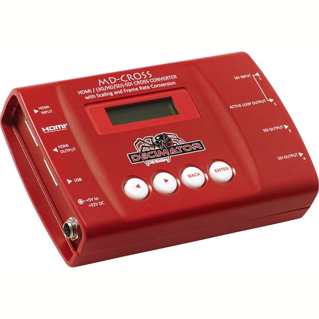 Decimator MD-CROSS Miniature SDI/HDMI Cross Converter with Scaling and ...